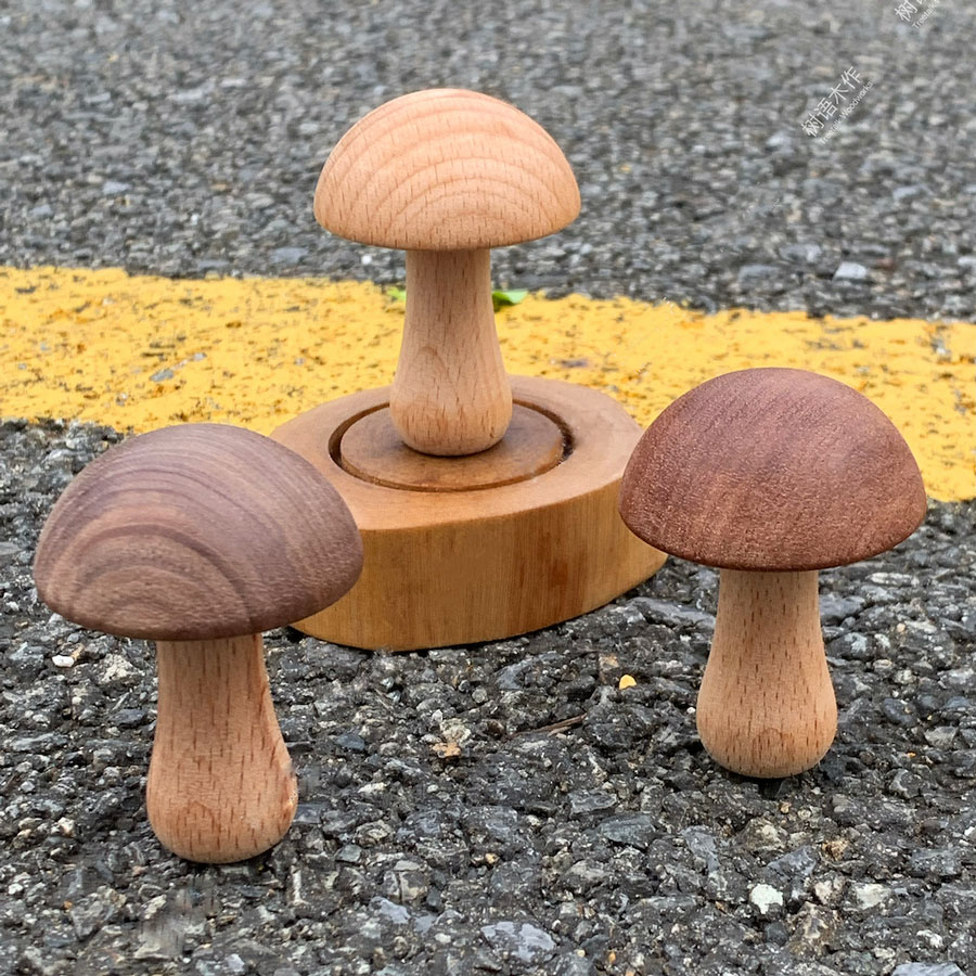 Aromatherapy Wood of Mushroom Essential Oil Diffuser Natrual Wood Car ...
