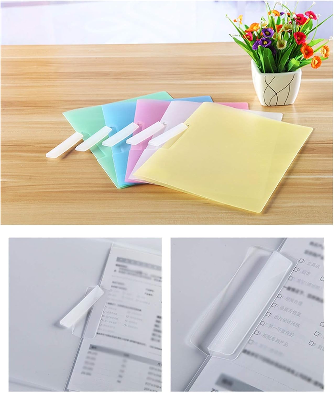 Clear Report Covers with Clip Presentation Rotating Side-Opening File ...