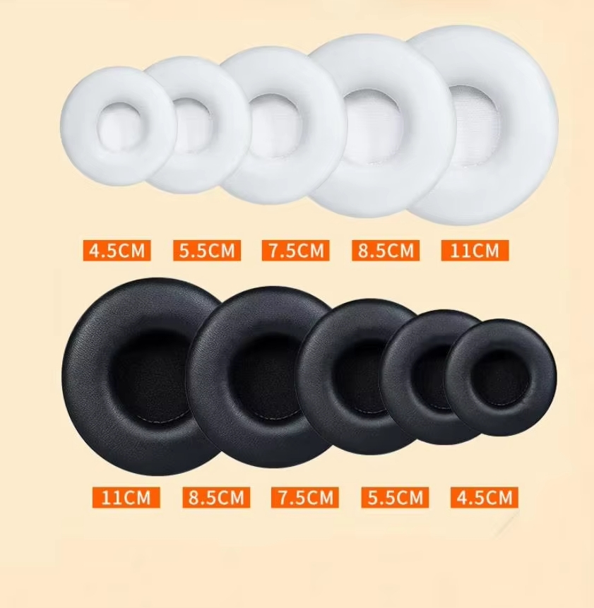 1 Pair Universal Soft PU Earpads Protein Skin Foam Headphones Cushions ...