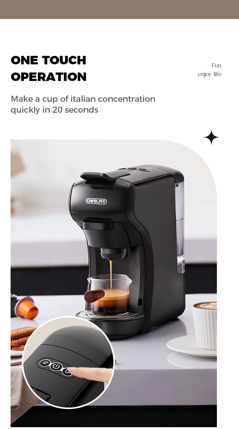 Cafelffe Multiple Capsule Coffee Machine 19bar Espresso Coffee Maker ...