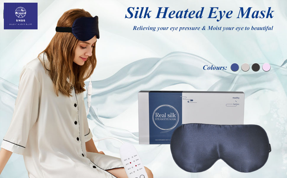 Silk Heated Eye Mask for Dry Eyes, Blepharitis, and Styes Relief – USB ...