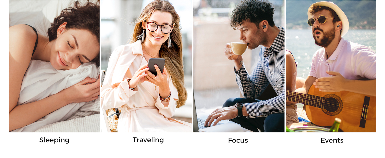 SNBS 25-33dB High Fidelity Noise Cancelling Earplugs, 2 Pairs for ...