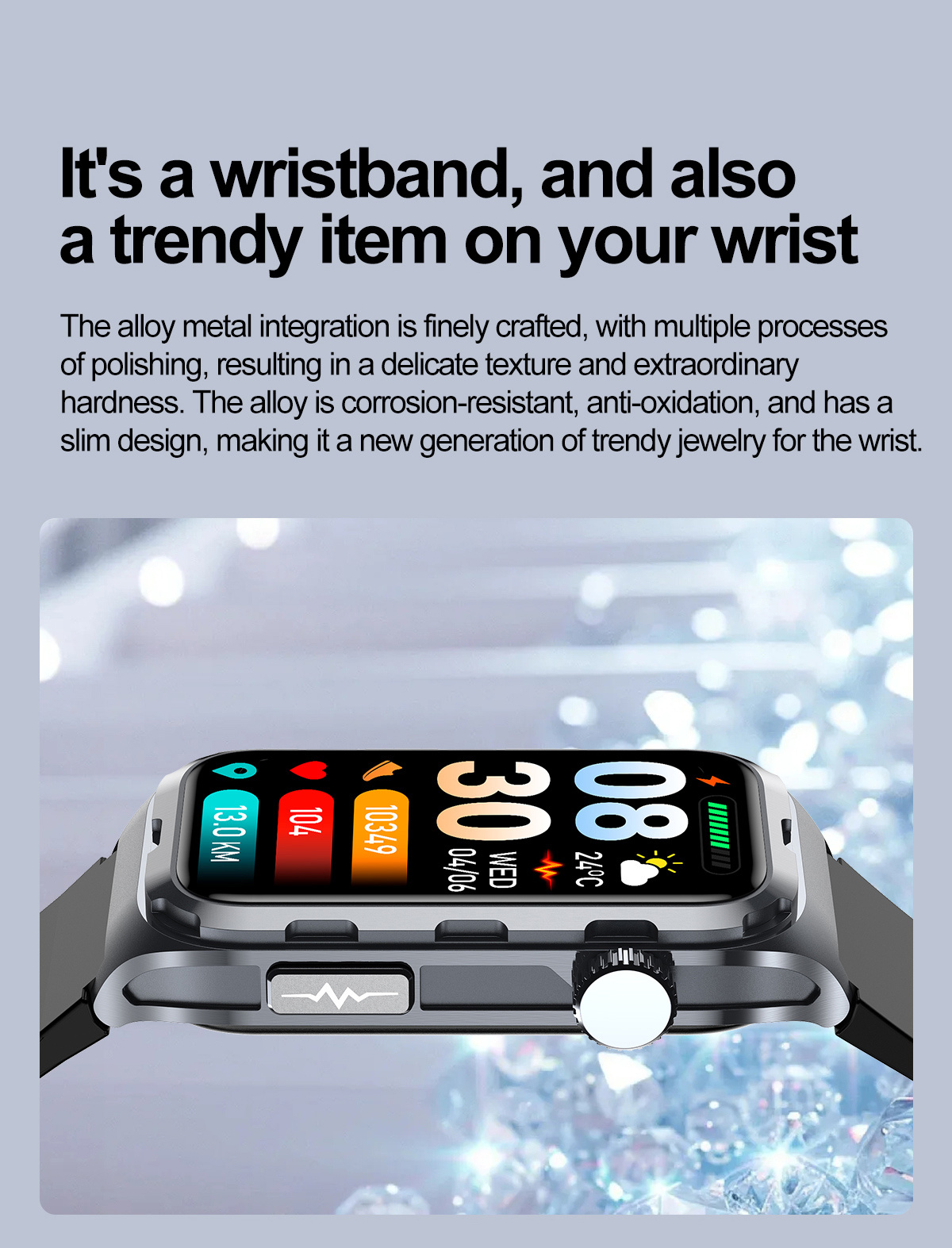 New TK79 Smart Watch ECG Pulse Therapy Micro Physical Examination Five ...