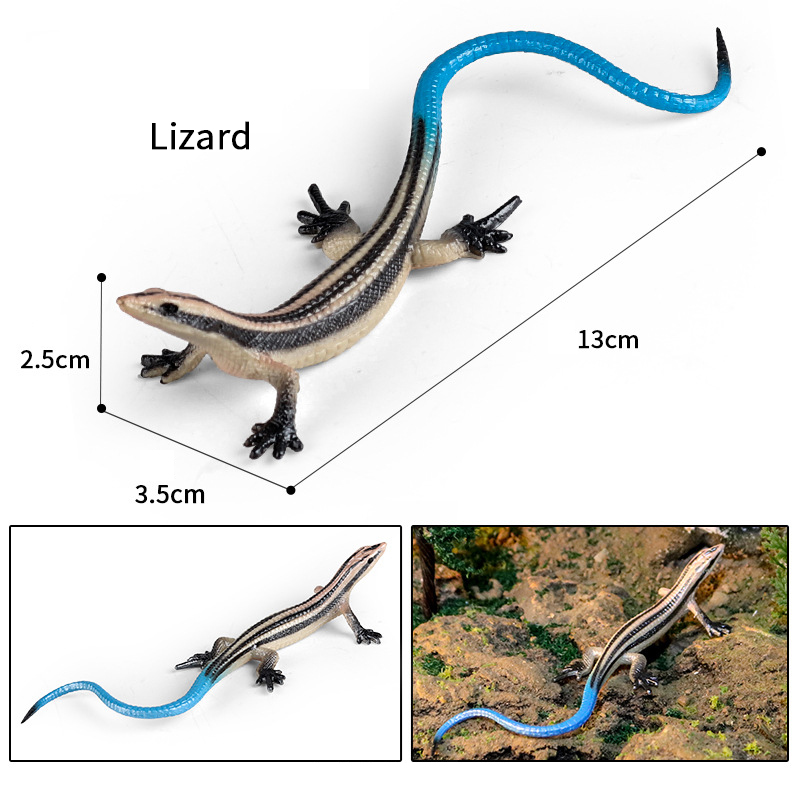 Simulated wild animal grass lizard model solid plastic reptile lizard ...