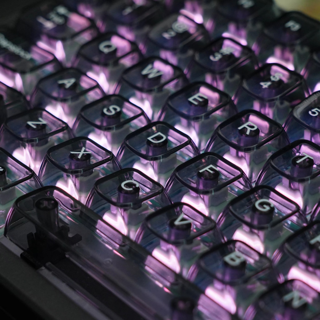 Womier Transparent RGB Keycaps 115 Keys Shine Through Crystal PBT ...