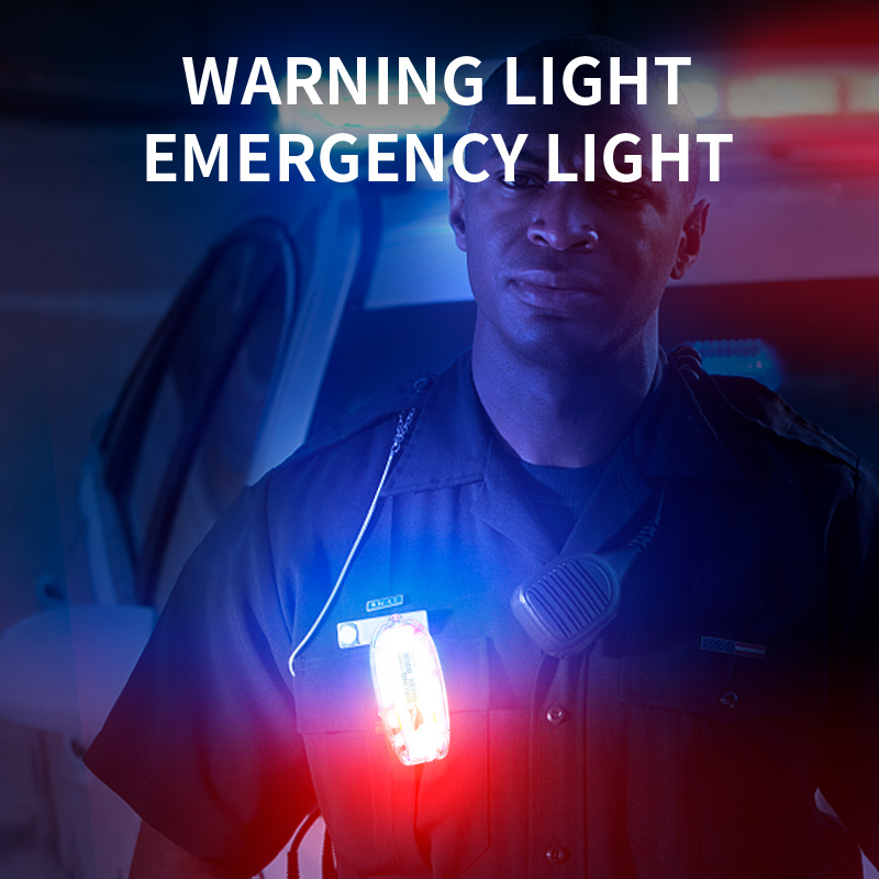 SmilingShark JD010 LED Shoulder Light Red & Blue Warning Light ...