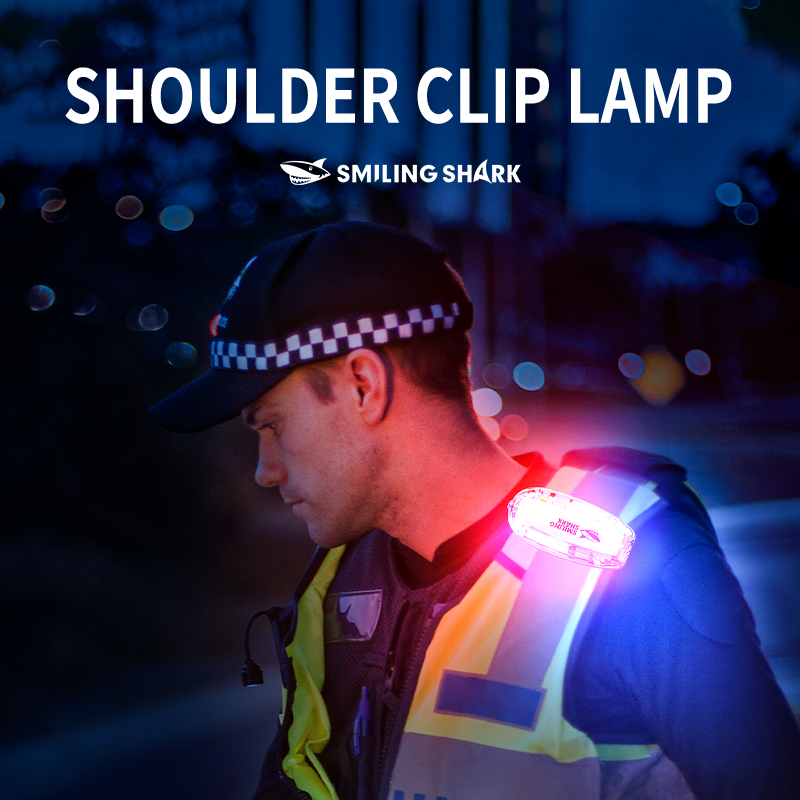 SmilingShark JD010 LED Shoulder Light Red & Blue Warning Light ...