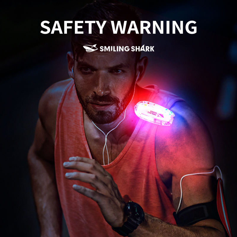SmilingShark JD010 LED Shoulder Light Red & Blue Warning Light ...