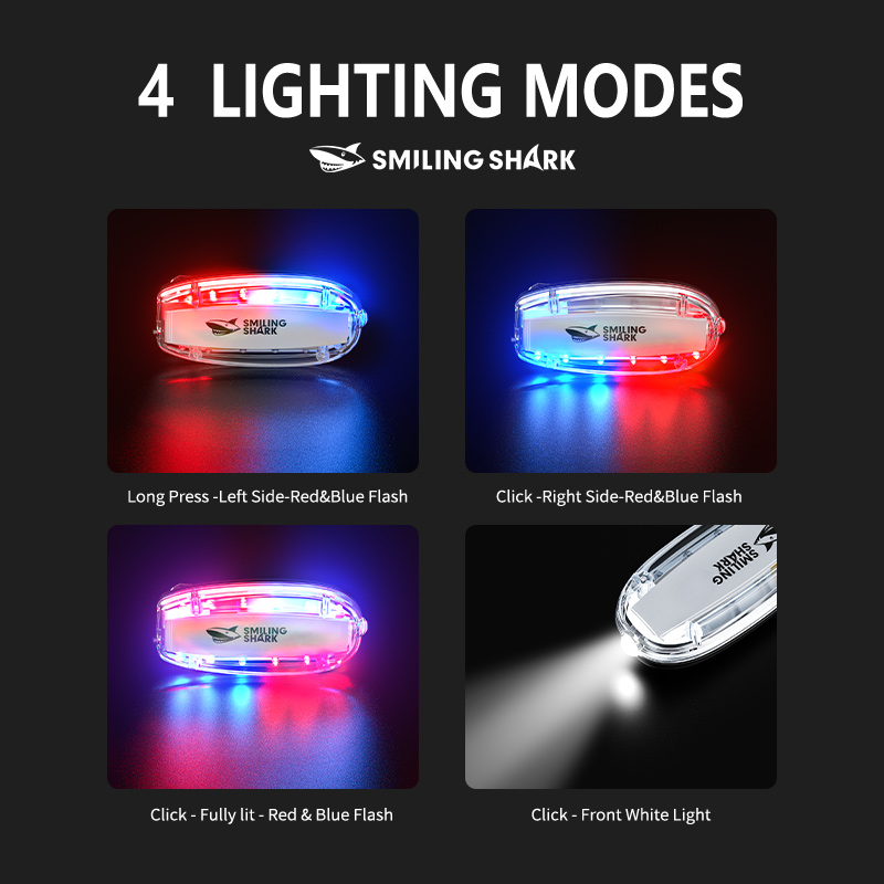 SmilingShark JD010 LED Shoulder Light Red & Blue Warning Light ...