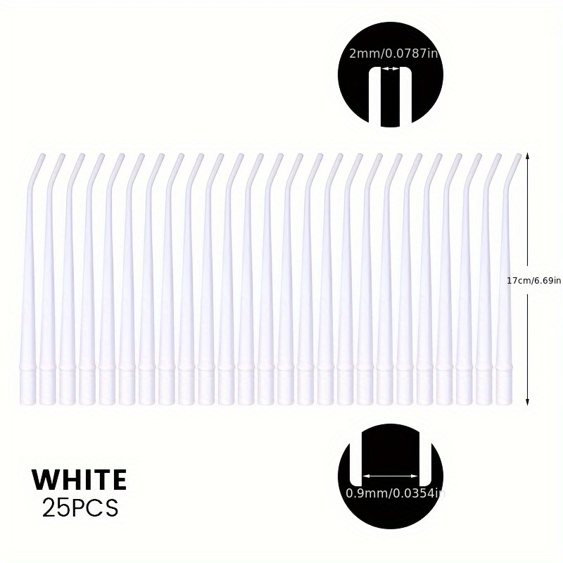 25pcs Disposable Dental Surgical Aspirator Suction Tips Autoclavable ...