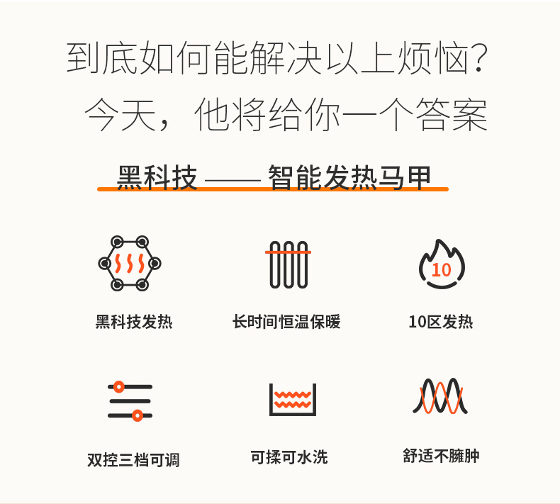 VOEVOE Heated Vest For Children,USB Electric Vest with 10 Heating Zones, (Battery Pack Not ...