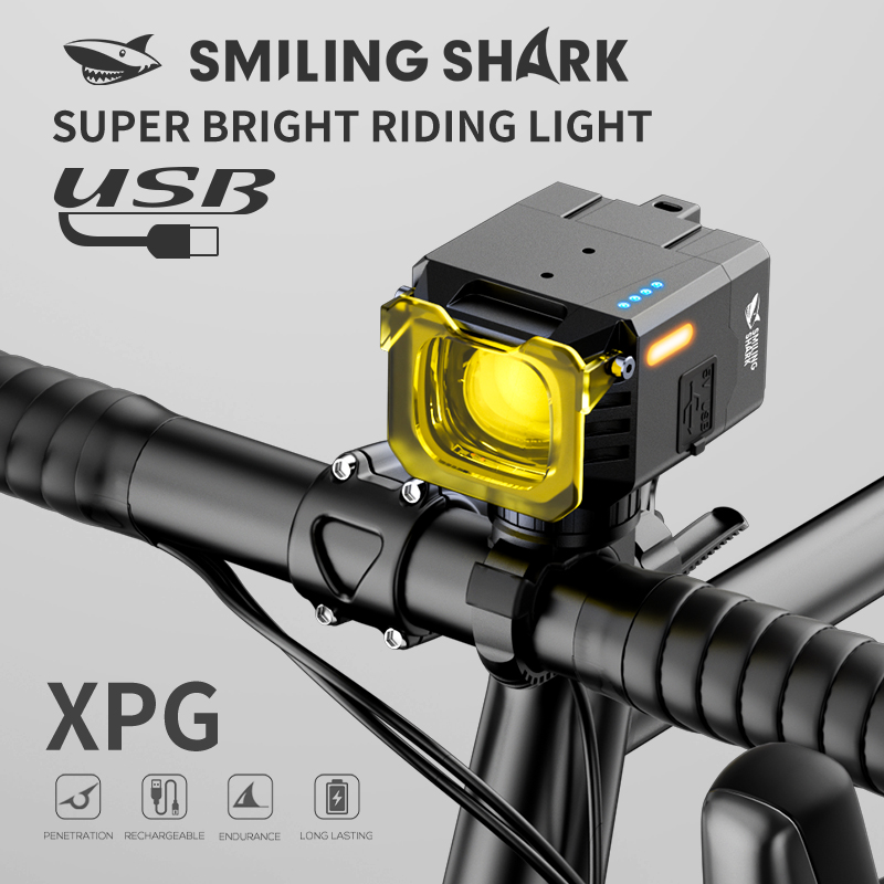 SmilingShark QXD427 LED Bicycle Light Intelligent Wireless Lampu ...