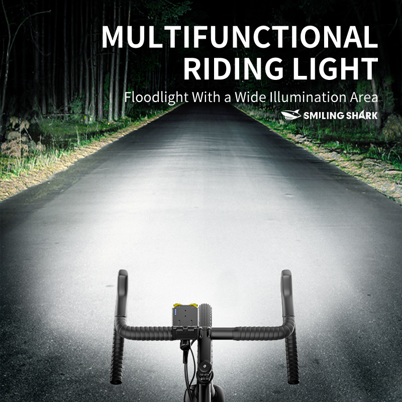 SmilingShark QXD427 LED Bicycle Light Intelligent Wireless Lampu ...