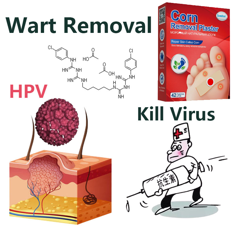 Wart Painless shedding Corn Remover (42 Patches Per Box) Corn Caps ...