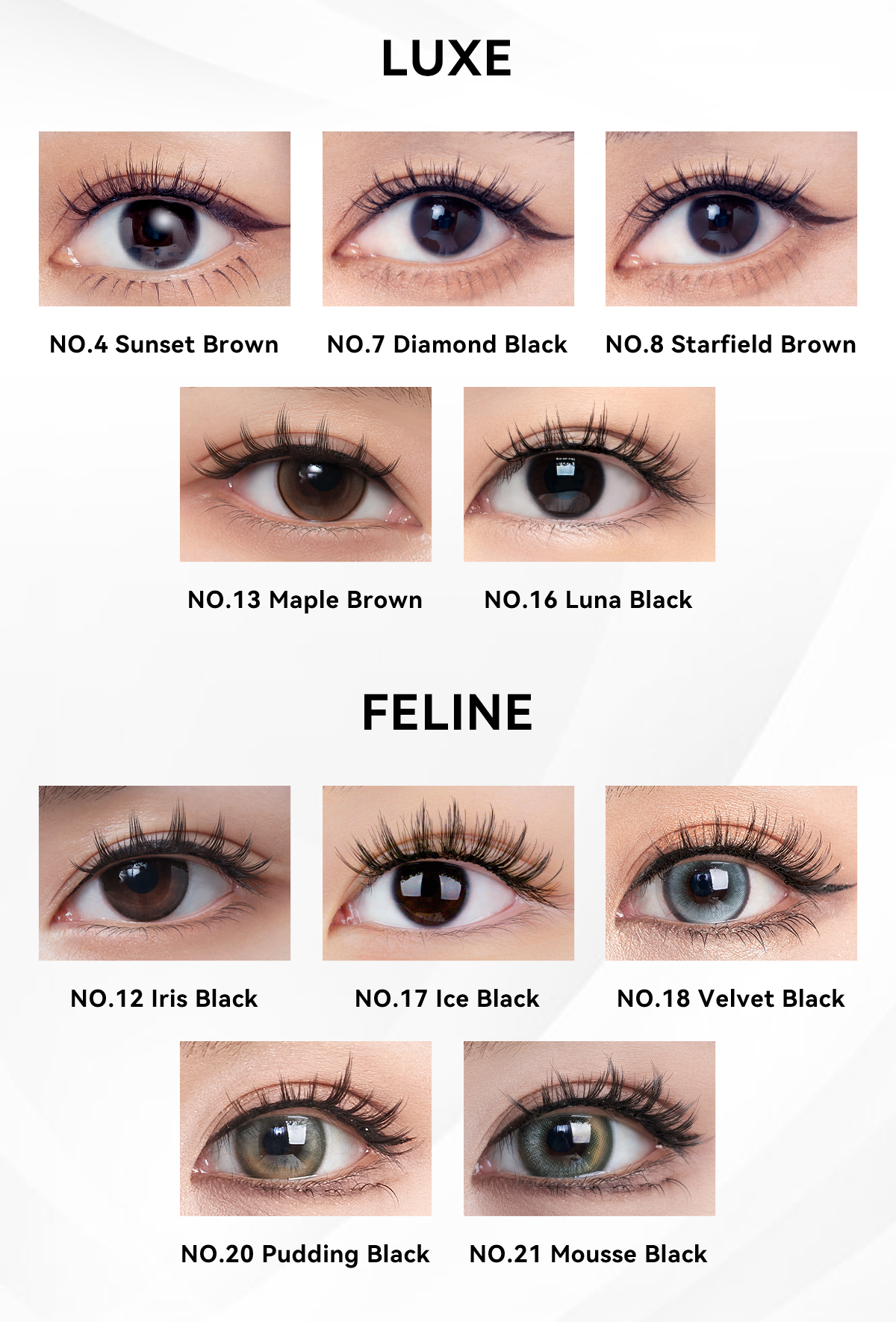 WOSADO Reusable Magnetic Lashes Natural Set No.7 DIAMOND BLACK ...