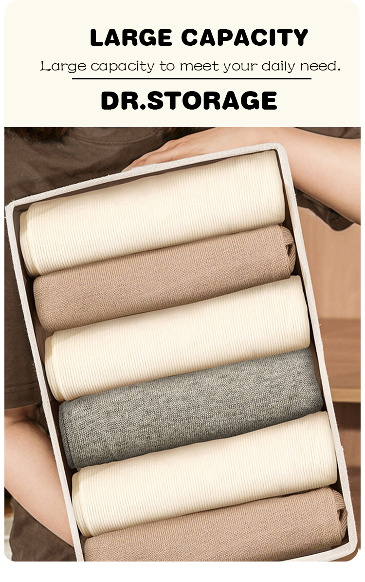 DR.STORAGE Foldable Clothes Storage Box Clothes Organizer Kotak Baju ...