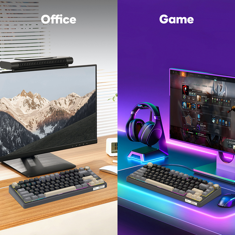 New RK Royal Kludge RKR75 Phantom 80 Key Gasket Wired Mechanical ...