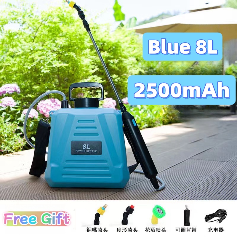8L/5L 2500mAh Electric Garden Pressure Sprayer Garden Mist Sprayer ...