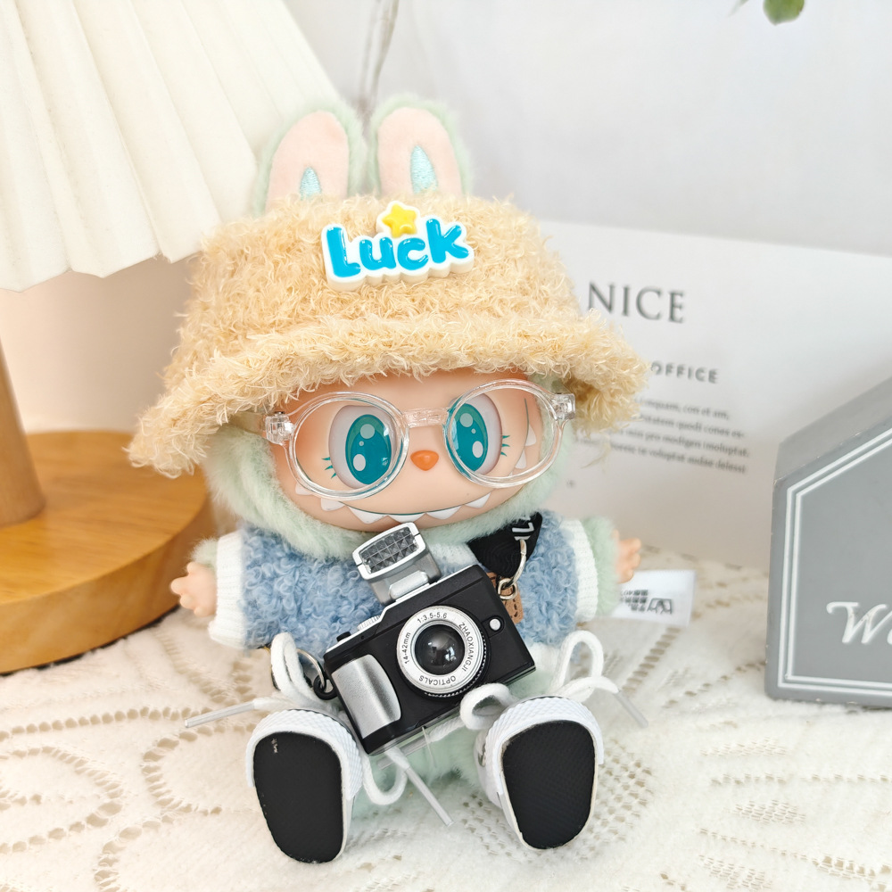 Labubu Macaron V1/V2 Clothes, Pink Plush Cute Clothes, Doll not ...