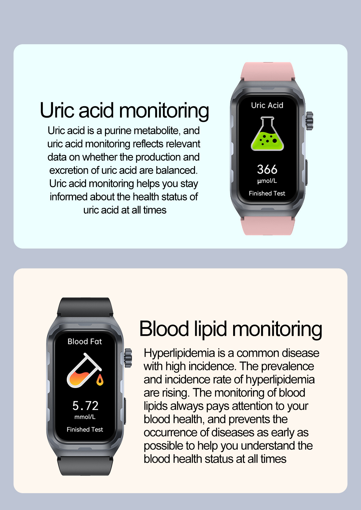 2024New AI Medical Diagnosis Blood Lipids Uric Acid Blood Glucose Smart ...