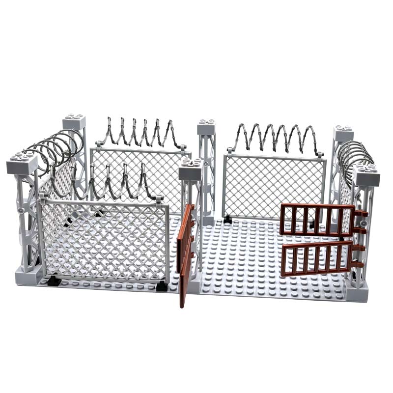 Military Base Scene Building Blocks MOC Small particles Protection Net ...