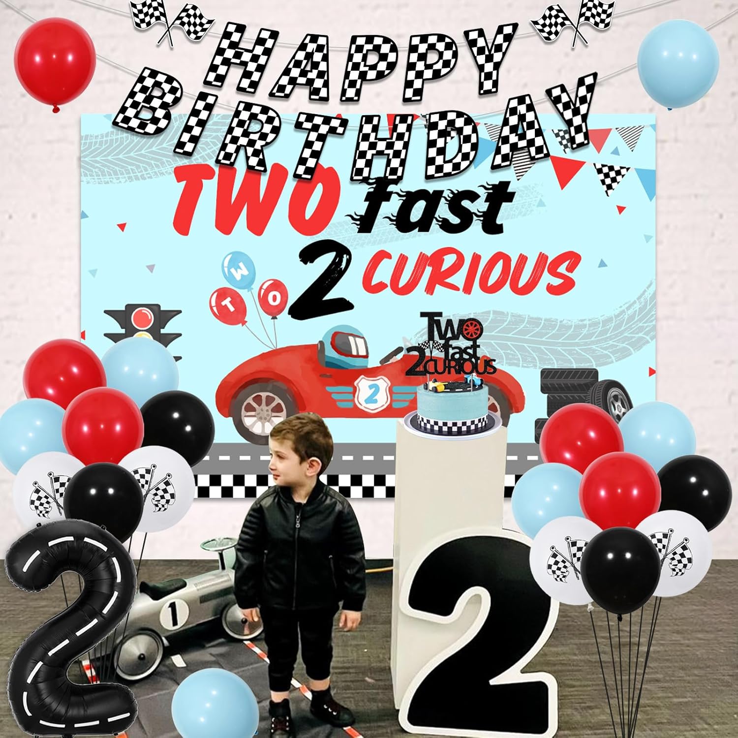 Cheereveal Two Fast 2 Curious Birthday Decorations 2 Fast 2 Curious ...