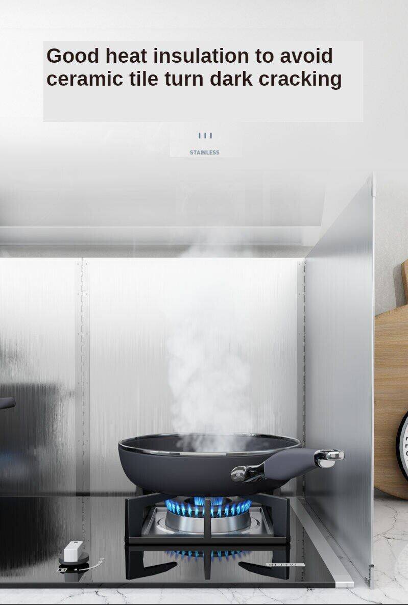 Ready Stock Kitchen oil baffle/stainless steel oil baffle/gas stove ...