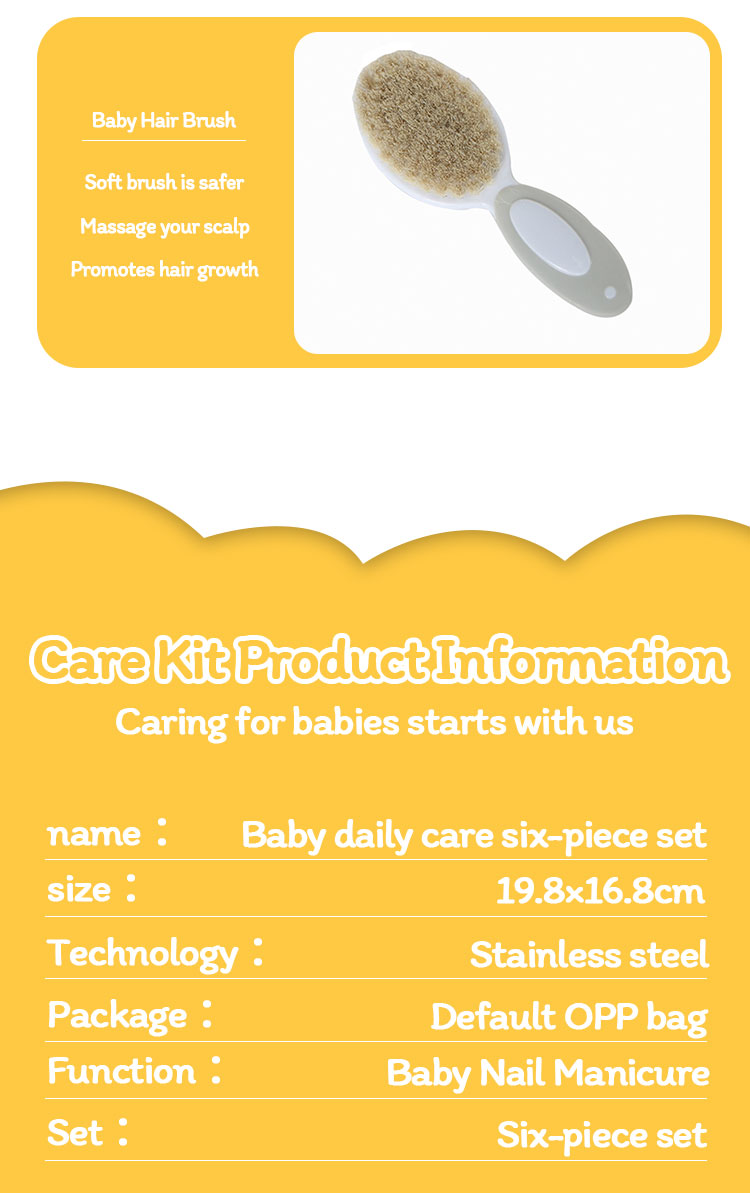 【MY Ready Stock】Baby Care Kit 6 Pcs Grooming Set with Pouch Nail ...