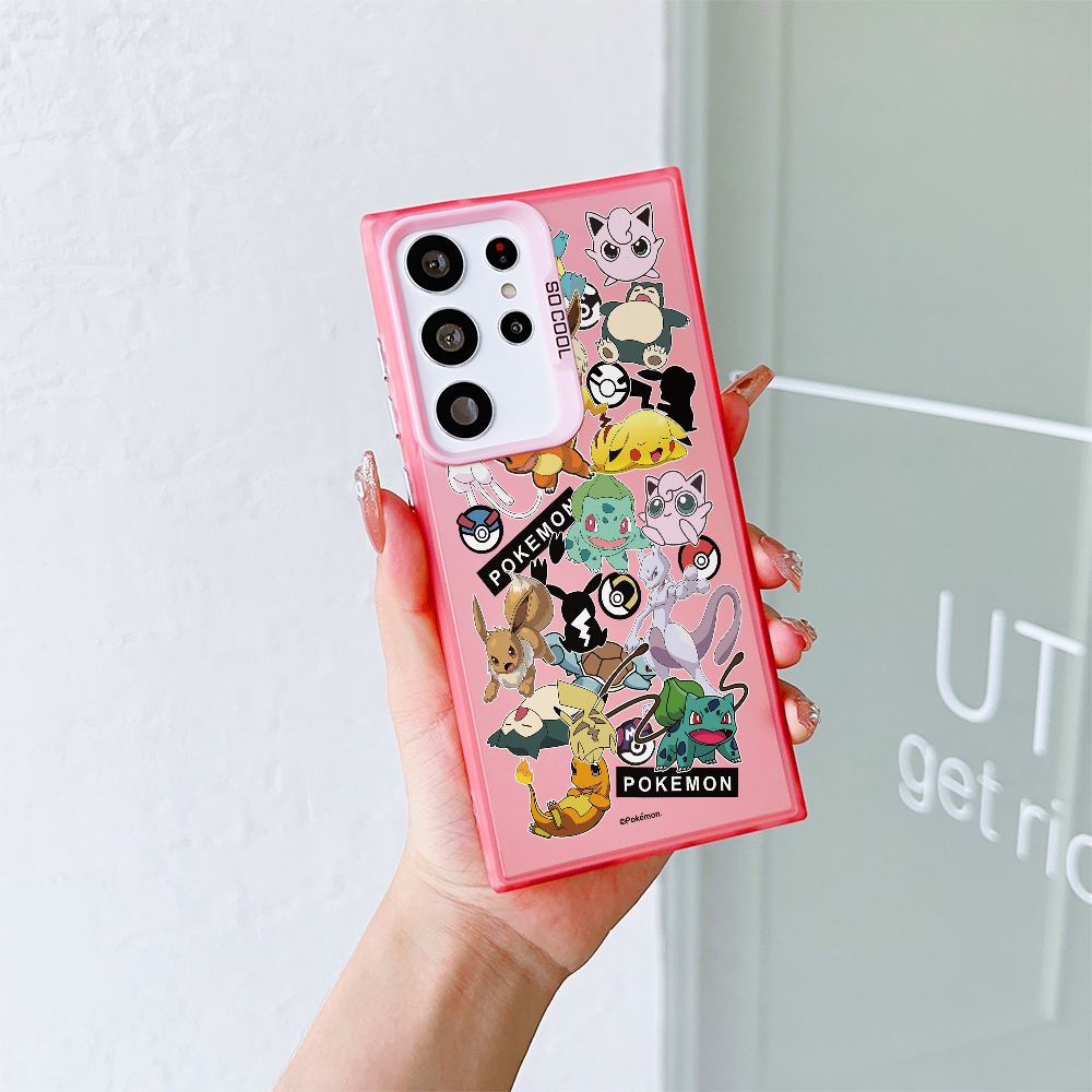 cartoon cute Anime Pokemon Pikachu case Samsung galaxy S24 FE S25 PLUS ...
