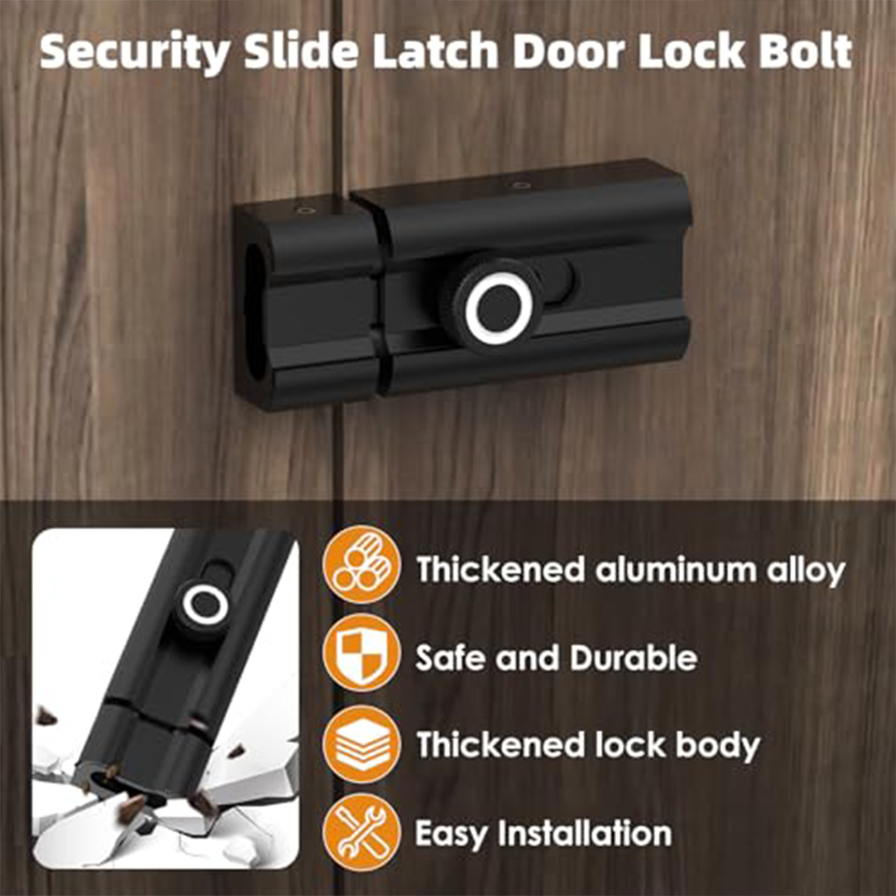 Door latch bolt sliding luminous door buckle door bolt no drilling ...