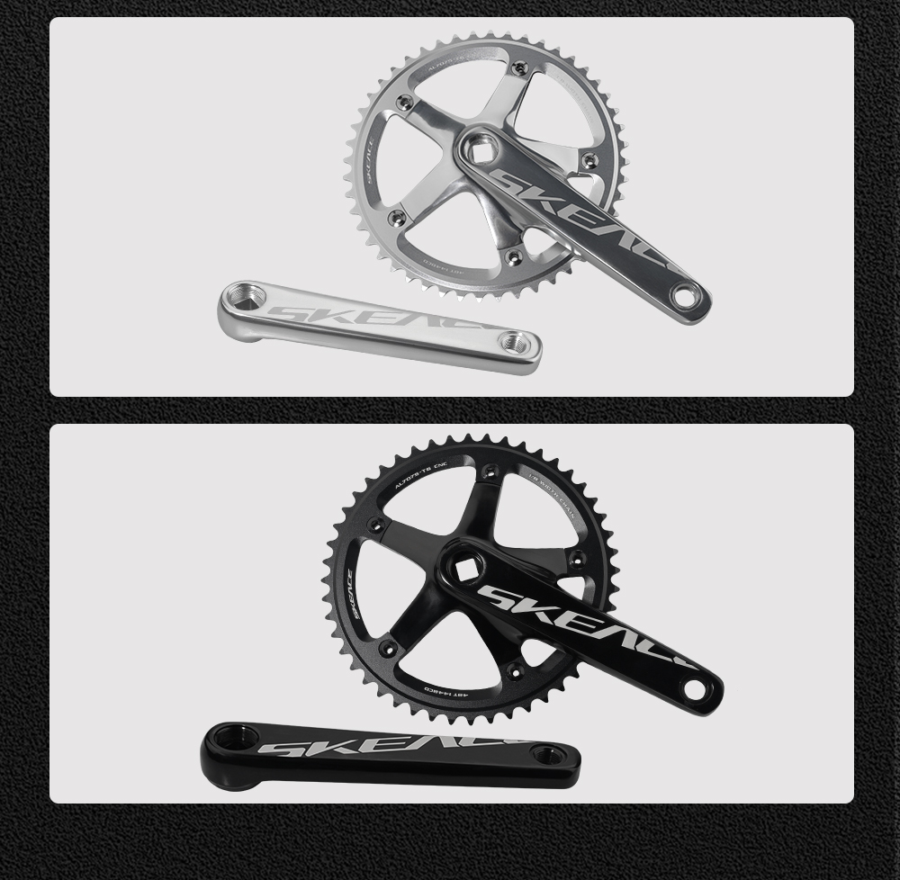 SKEACE Track Fixed Gear Bike Square Hole Aluminum Alloy Crankset 48T ...
