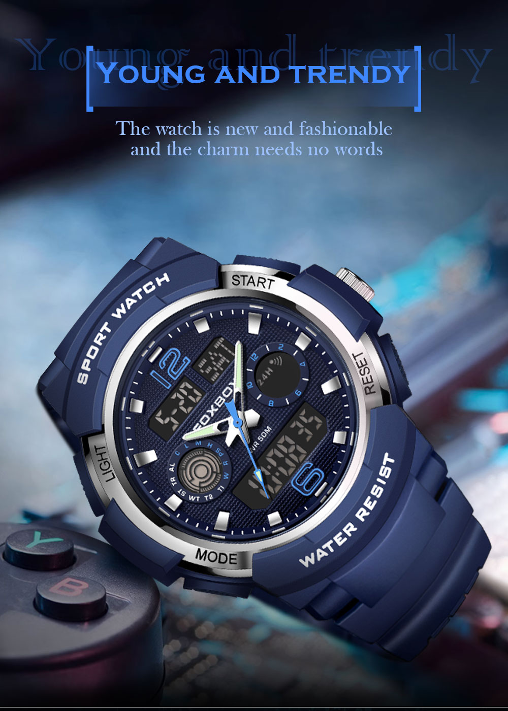 LIGE Jam Tangan Digital Watch Original Men's Couple Sport Waterproof ...