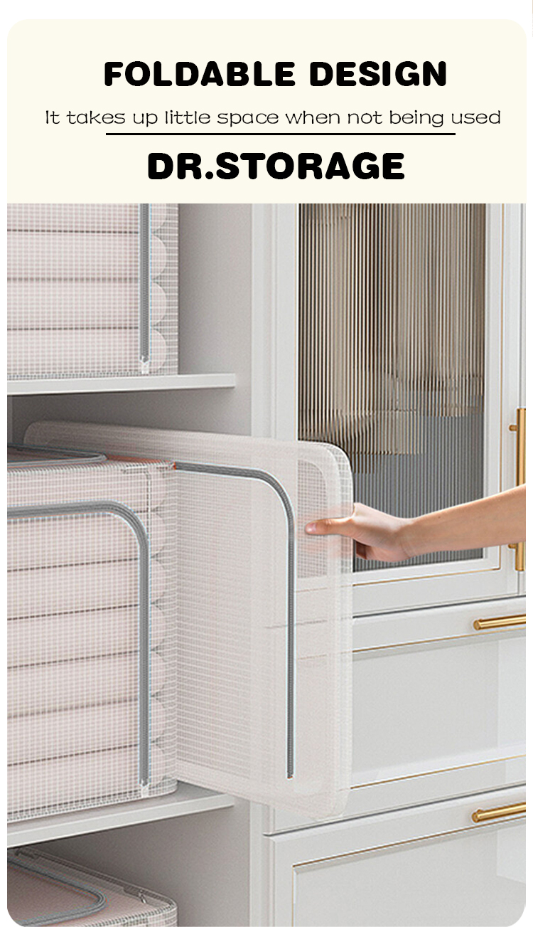 DR.STORAGE 24L/66L/100L Foldable Storage Box Organizer Kotak Baju ...