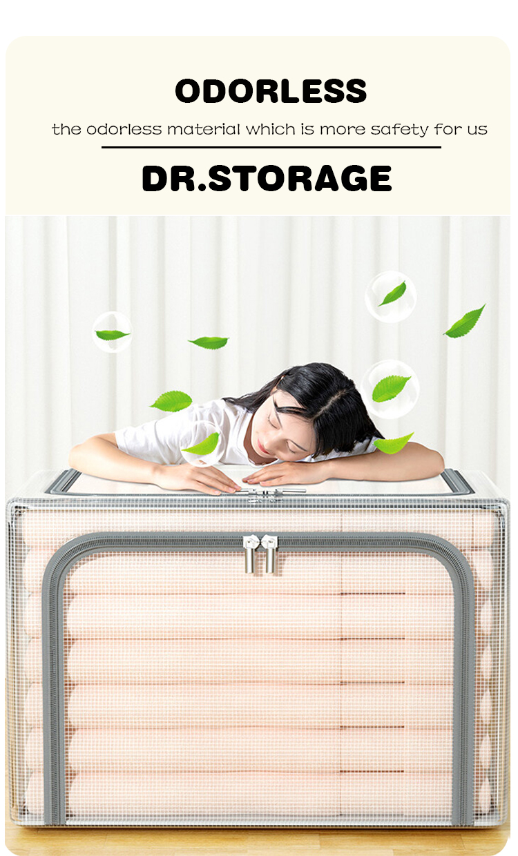 DR.STORAGE 24L/66L/100L Foldable Storage Box Organizer Kotak Baju ...