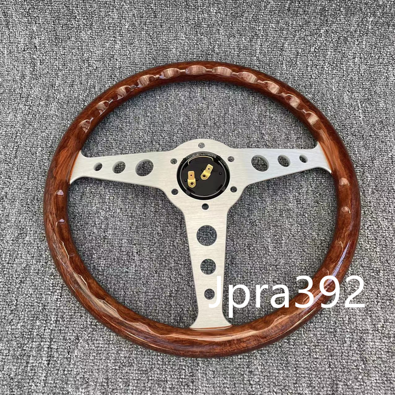 14-inch classic wooden steering wheel 340 mm with Momo logo | Shopee ...