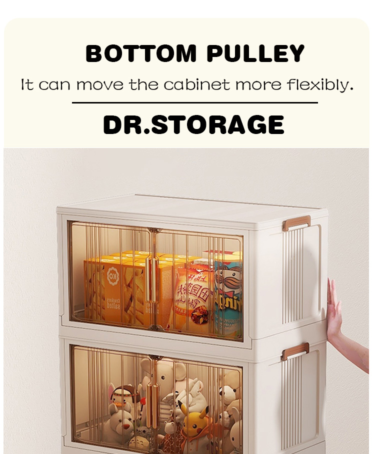 DR.STORAGE L60CM/70CM 5 Layers Foldable Storage Cabinet Multipurpose ...