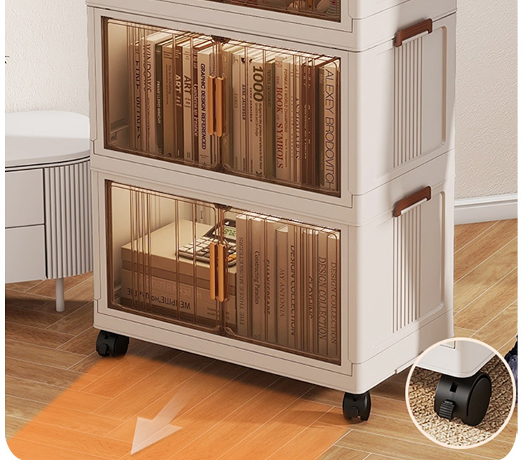 DR.STORAGE L60CM/70CM 5 Layers Foldable Storage Cabinet Multipurpose ...