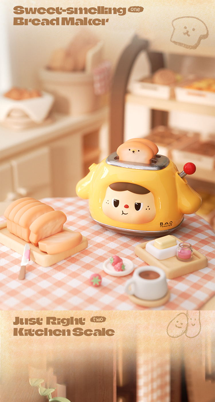 Heyone BAOBAO BAOBAO's Small Kitchen Mystery Box Blind Box Action Cute ...