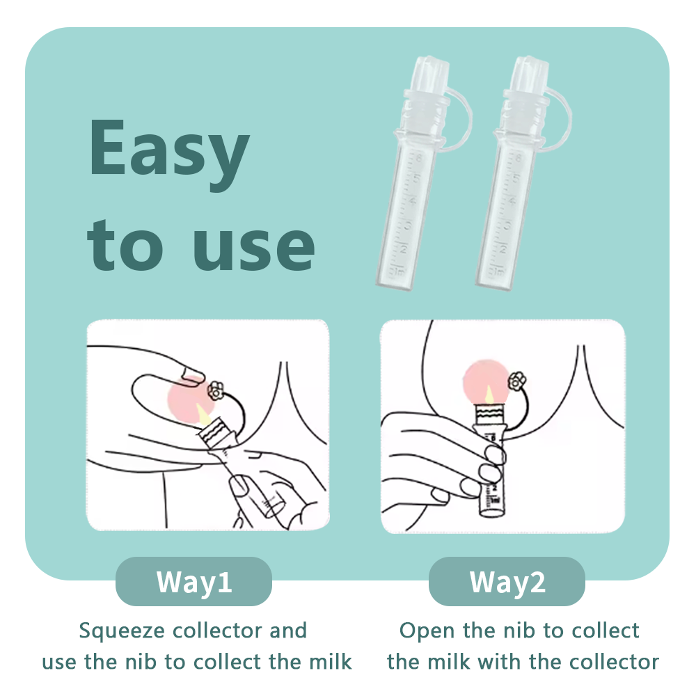 Colostrum Collector Kit Breast Milk Collector with Cotton Cloth Wipe ...