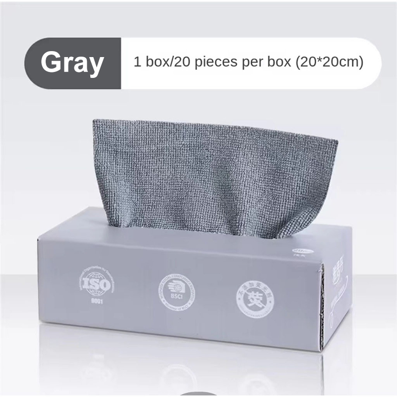 GEESO Disposable 20pcs Absorbent Rag Reusable Non-Stick Kitchen ...