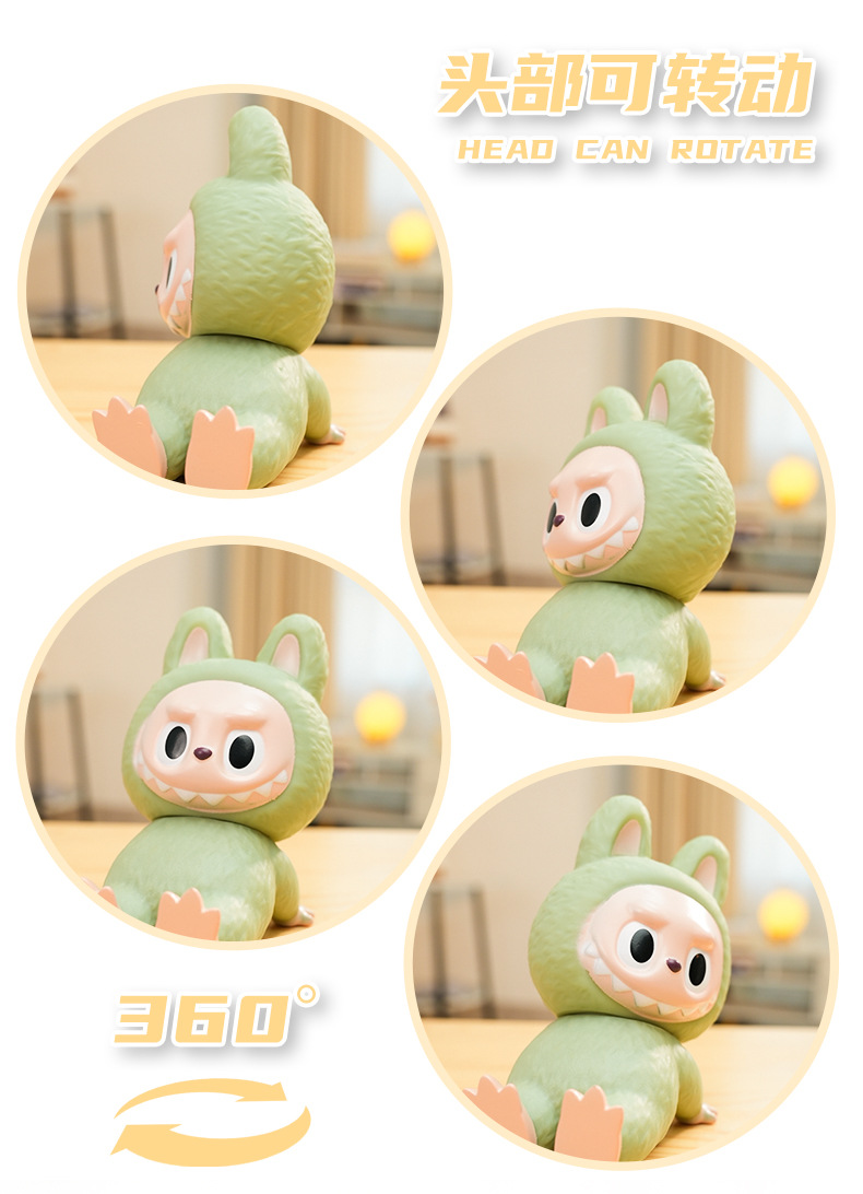 6pcs New Kawaii Labubu Phone Holder Labubu Figure Model Desktop ...