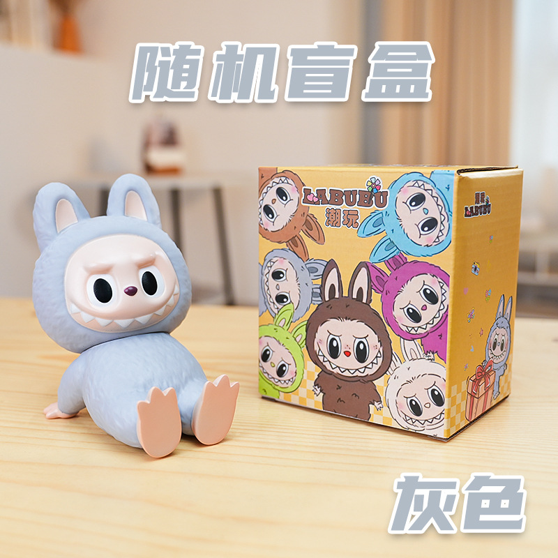 6pcs New Kawaii Labubu Phone Holder Labubu Figure Model Desktop ...