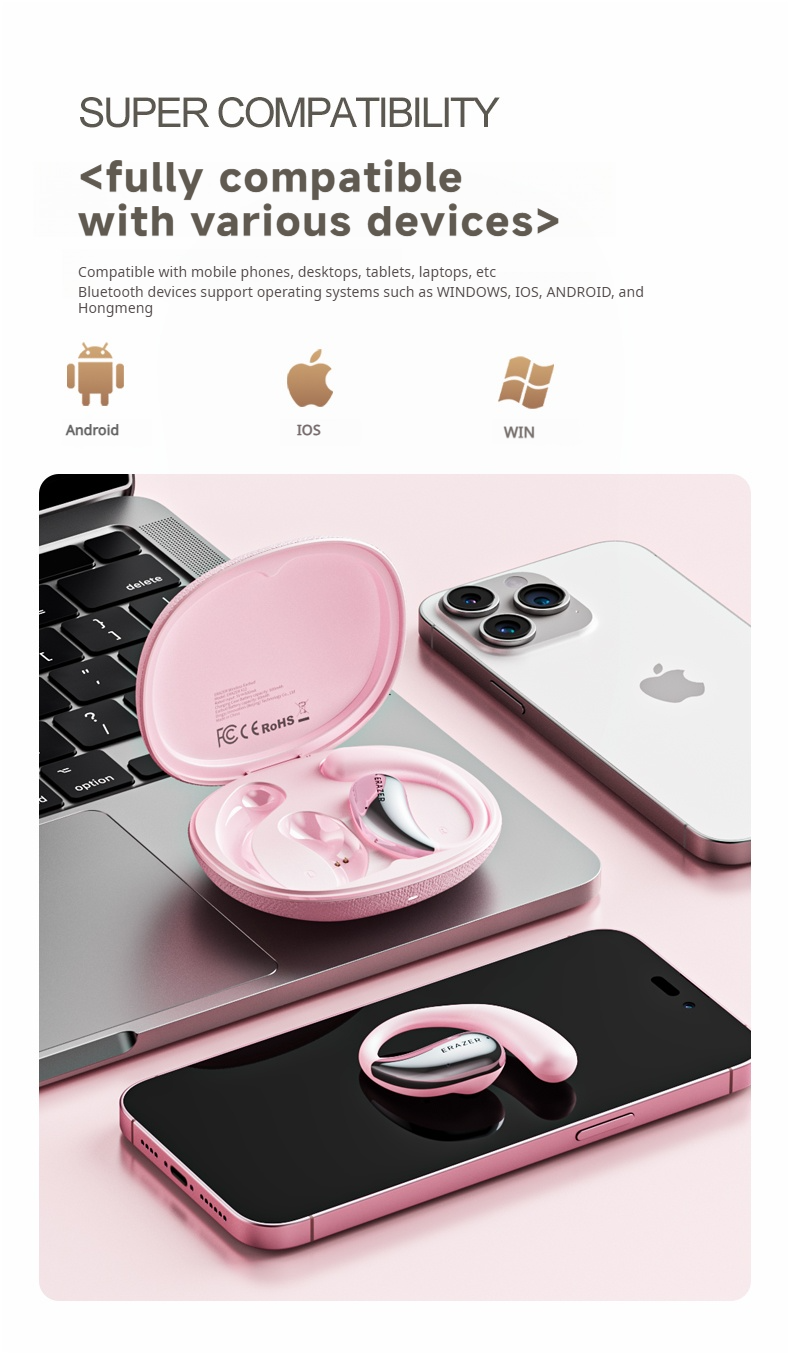 Lenovo Erazer X12 AI Translator Earbud Bluetooth Earphone OWS Open ...