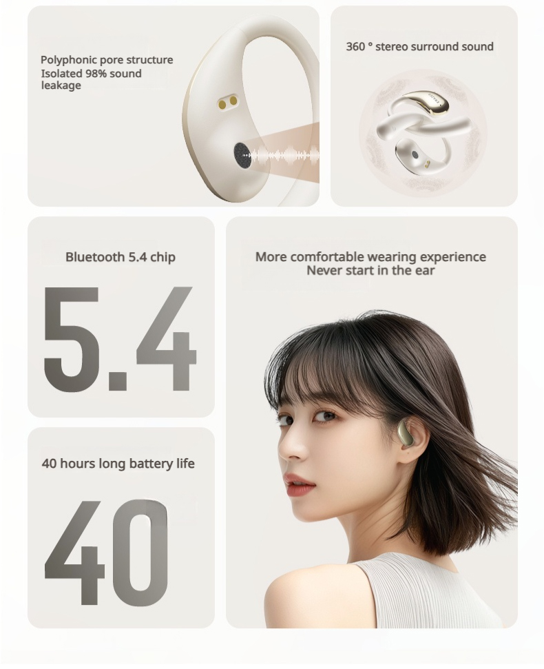 Lenovo Erazer X12 AI Translator Earbud Bluetooth Earphone OWS Open ...