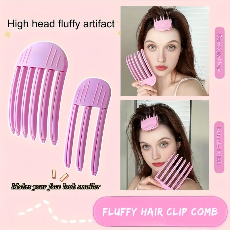 Plastic Comb For Fluffy Hair On Top Of Head, Fluffy Hair Root Hairpin ...