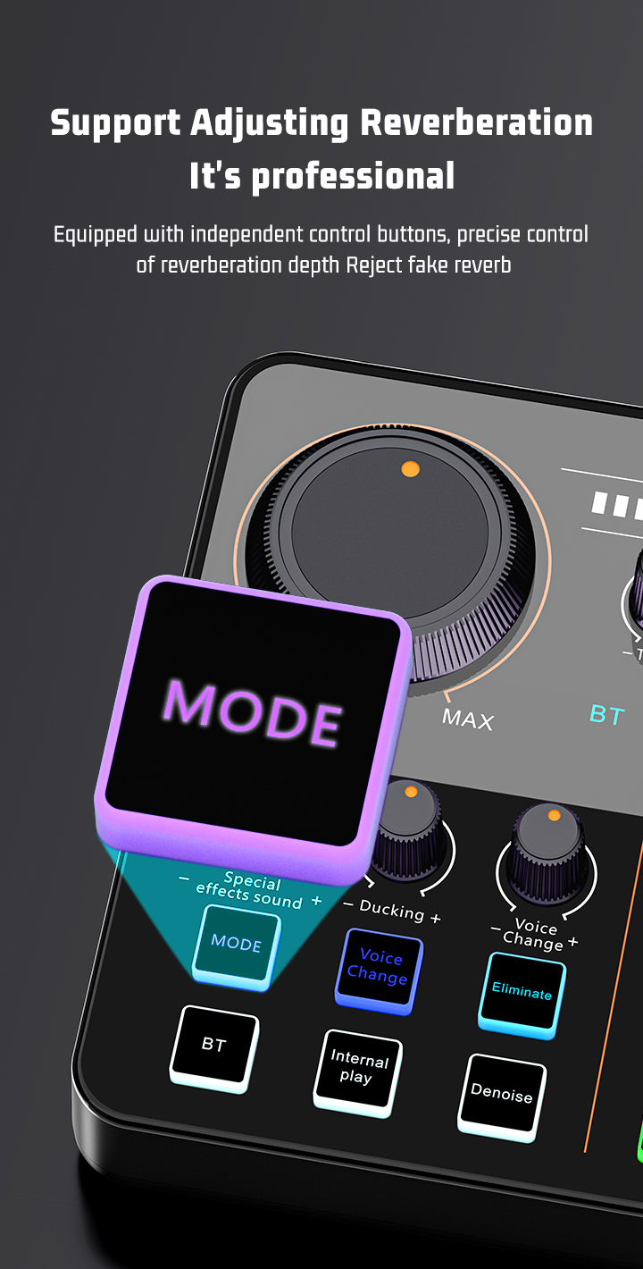 KoorFly Creative Soundcard Full Set KF04 Mikrofon Kondensor 48V Antarmuka Audio One Touch Noise ...