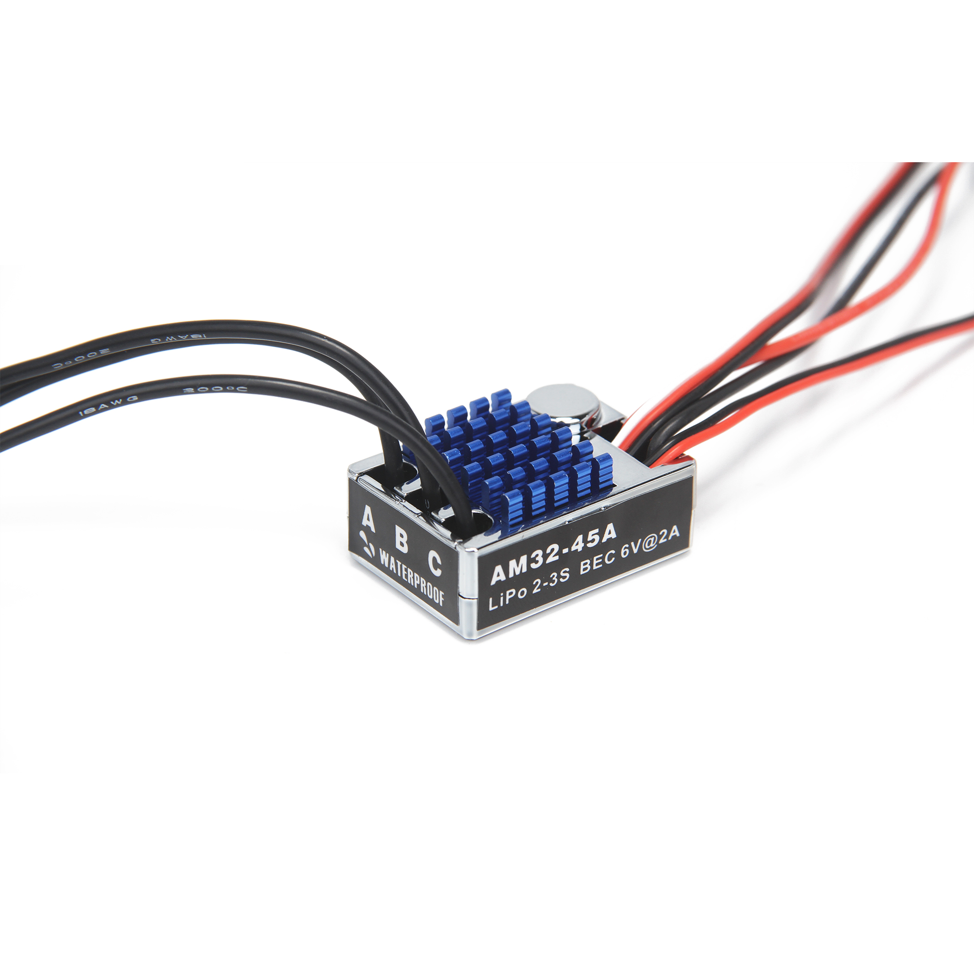 NEW NEEBRC AM32 45A Brushless ESC Outrunner Waterproof ESC 2-3S For 1/ ...