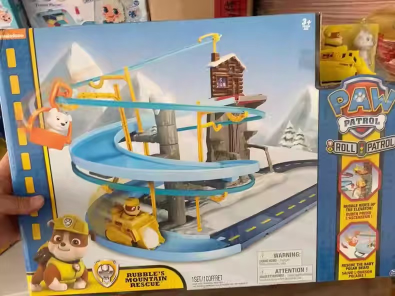 Paw Patrol Roll Patrol Rubble'S Mountain Rescue Track Set by Spin ...
