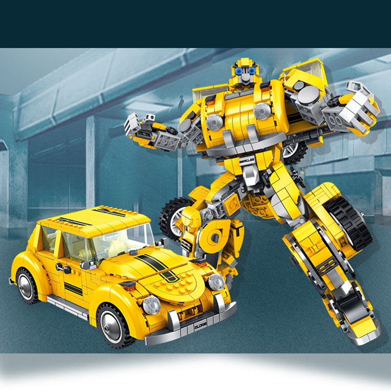 Bumblebee Transformers Building Blocks 1096 Pcs Panlos Mecha Bricks Toy ...