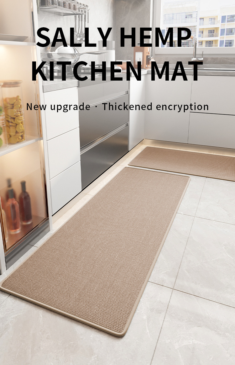 Woven Kitchen Mat Non Slip Absorbent Kitchen Floor Mat Wear Kitchen ...